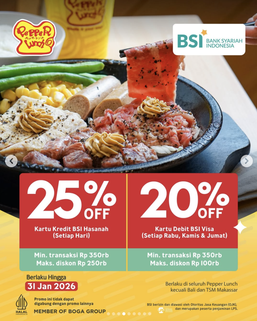 10 Promo Pepper Lunch Desember 2025: Perut Puas, Dompet Aman