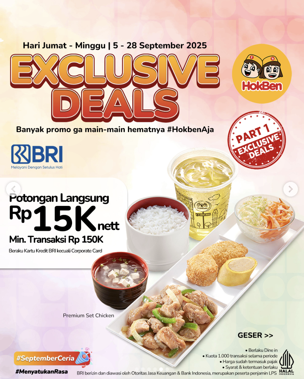 15 Promo HokBen Oktober 2025, Cashback & Diskon Besar! - Tuwaga
