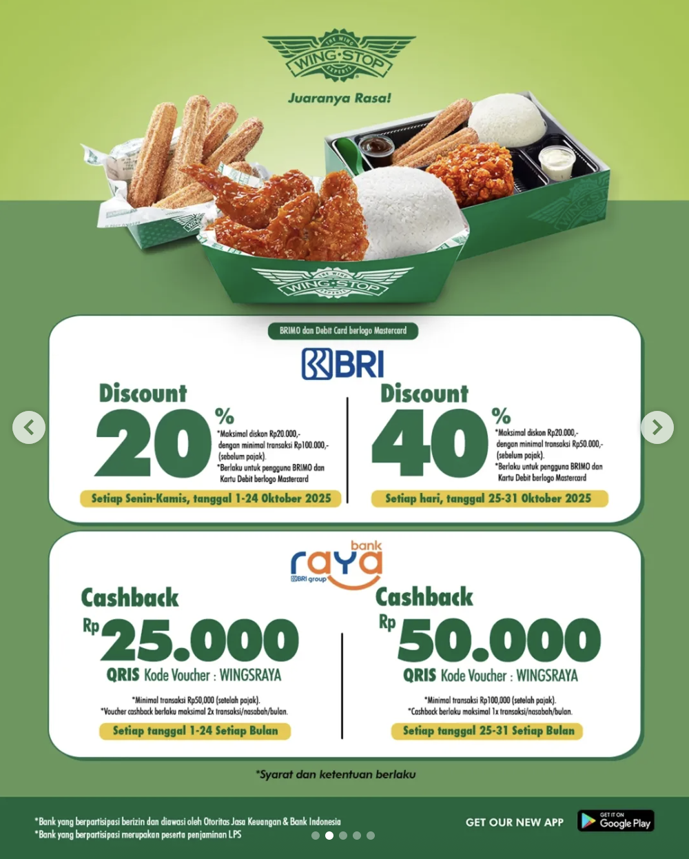 11 Promo Wingstop Desember 2025: Ayam Diskon Gede 7 Hari