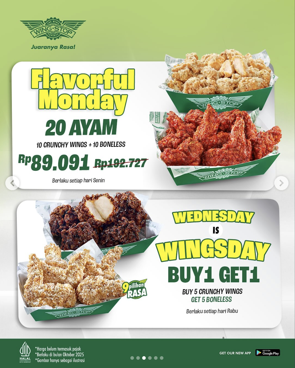 8 Promo Wingstop Oktober 2025: Ayam Diskon Gede 7 Hari