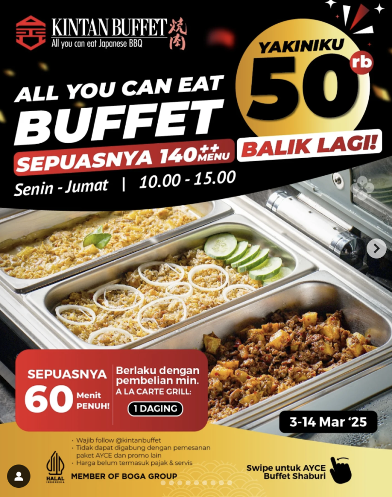 15 Promo Kintan Buffet 2025! BBQ Makin Hemat & Seru! - Tuwaga