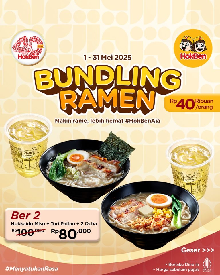 10 Promo HokBen Mei 2025, Cashback & Diskon Besar! - Tuwaga