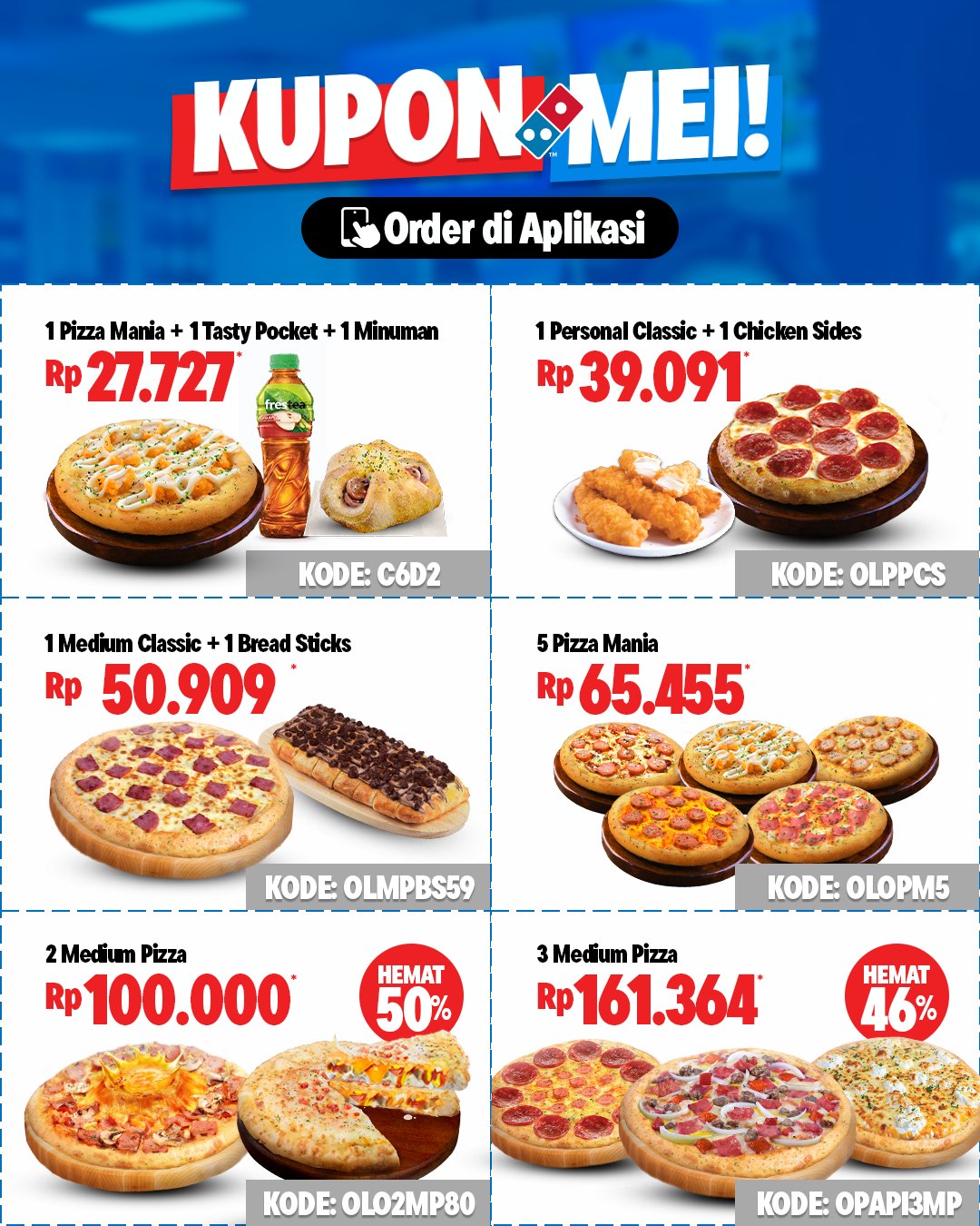 3 Promo Domino’s Pizza Mei 2025: Hemat Besar Tiap Hari! - Tuwaga