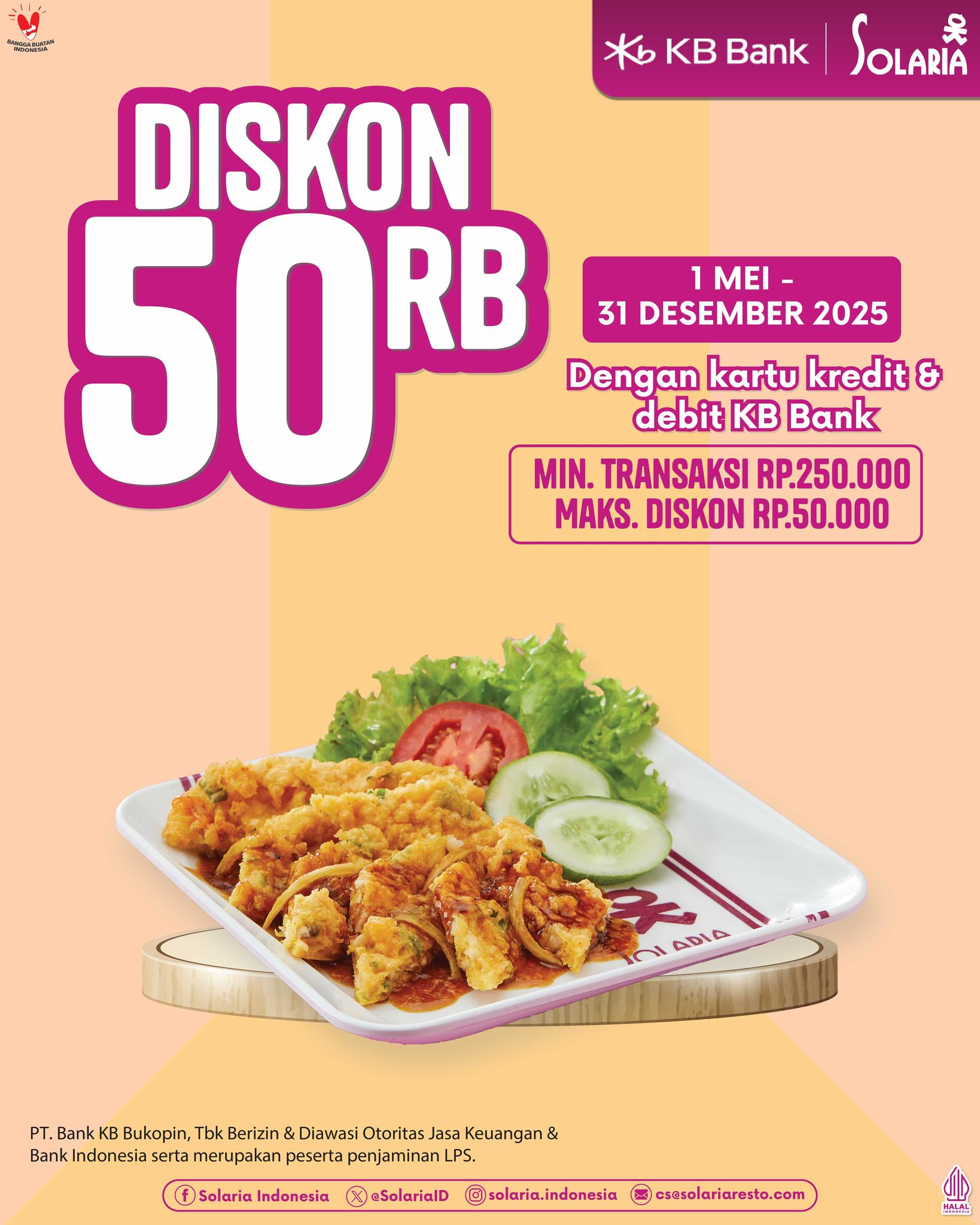5 Promo Solaria Oktober 2025: Diskon Spesial dan Cashback!