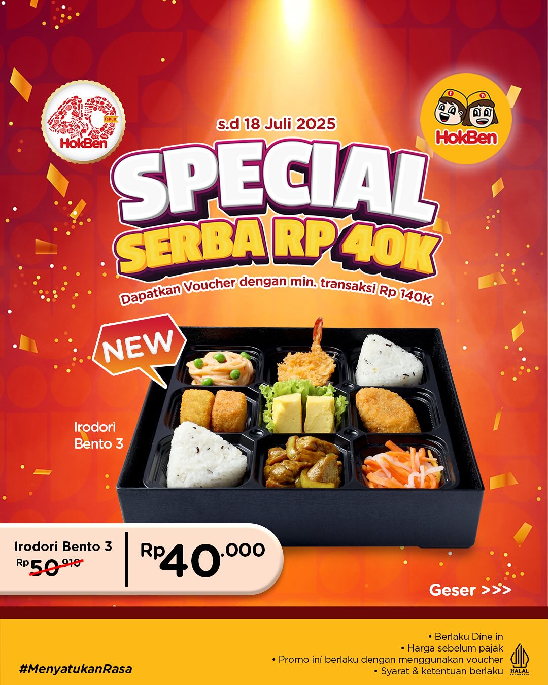 9 Promo HokBen Juli 2025, Cashback & Diskon Besar! - Tuwaga