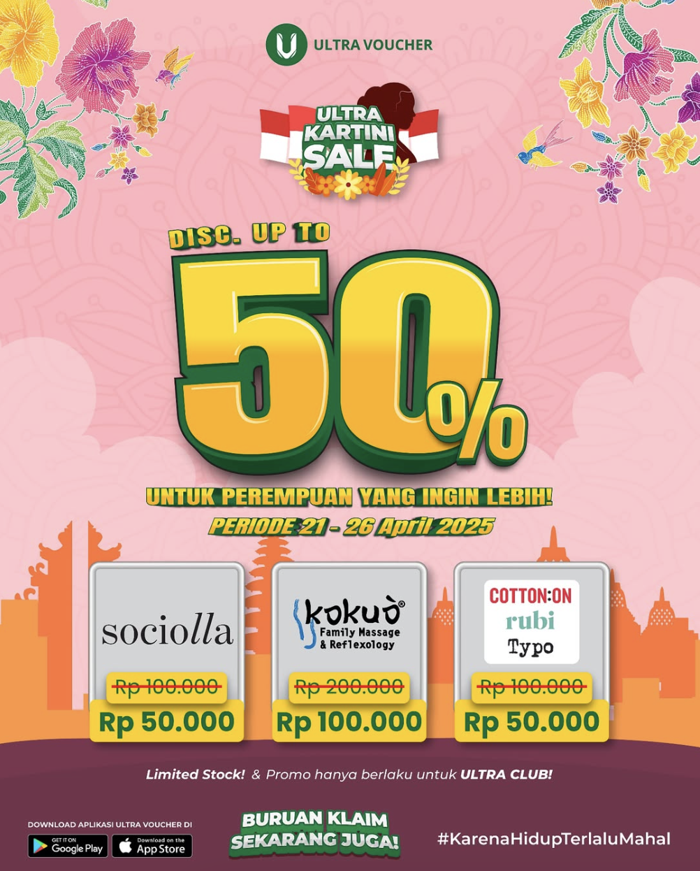 21 Promo Hari Kartini 2025: Buy 1 Get 1 & Diskon Besar! - Tuwaga