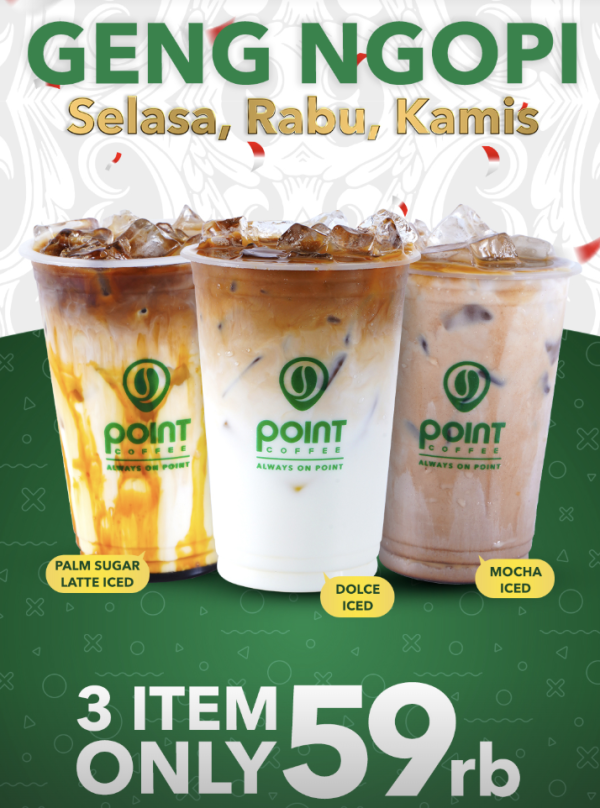 6 Promo Point Coffee Desember 2025: Ada Promo Free Upsize!