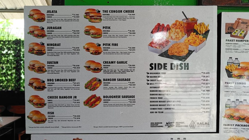 Daftar Harga Menu Burger Bangor 2025, Wajib Coba! - Tuwaga