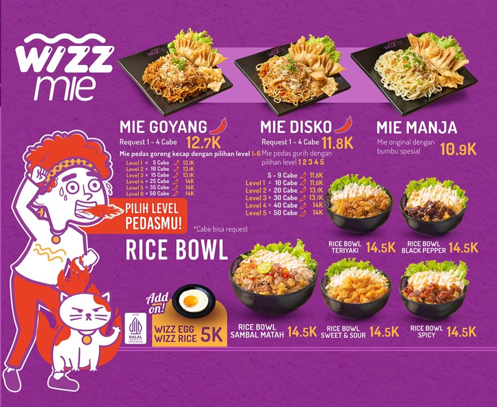 Daftar Harga Menu Wizzmie 2025: Lengkap Semua Menu Favorit - Tuwaga