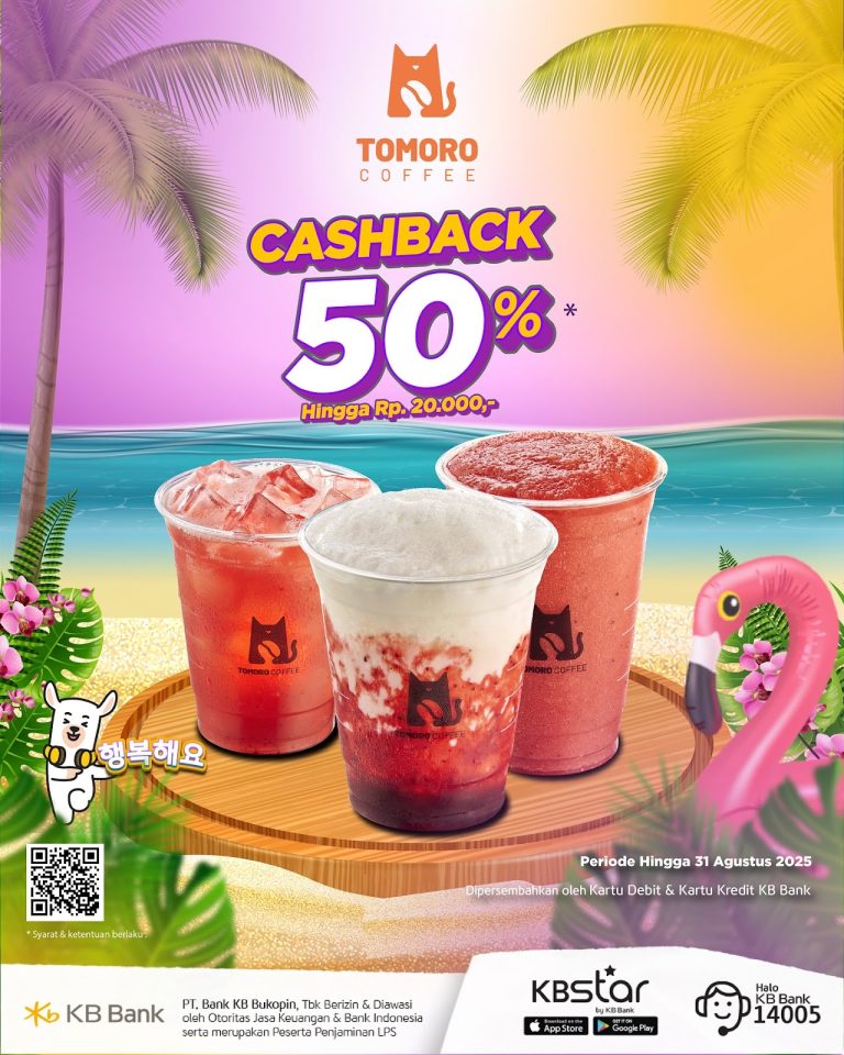 7 Promo Tomoro Coffee Agustus 2025, Diskon Gede Tiap Hari! - Tuwaga