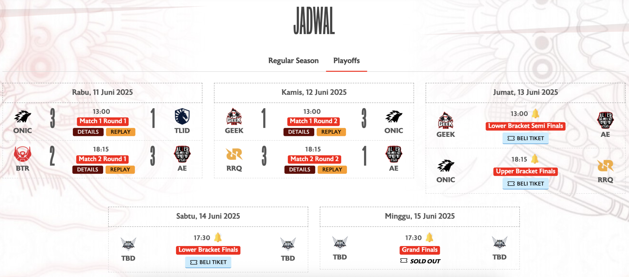 Jadwal Playoff MPL S15: Semua yang Perlu Kamu Tahu! - Tuwaga