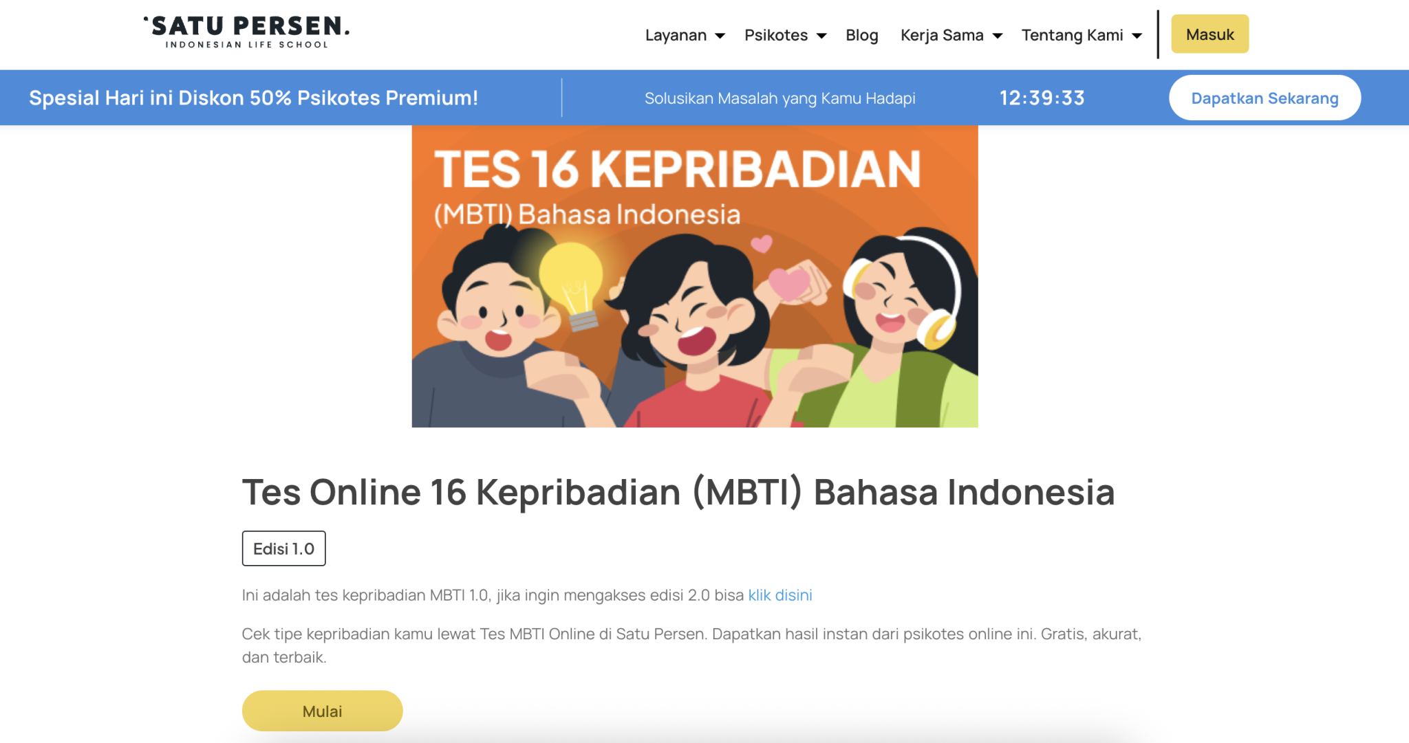 7 Cara Ikut Tes MBTI Gratis: Cek Kepribadianmu Sekarang! - Tuwaga