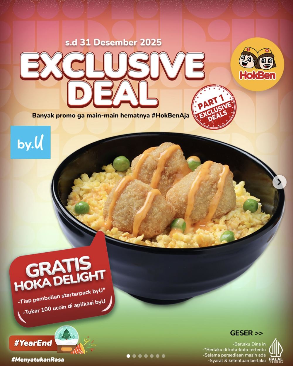 18 Promo HokBen Desember 2025, Cashback & Diskon Besar! - Tuwaga