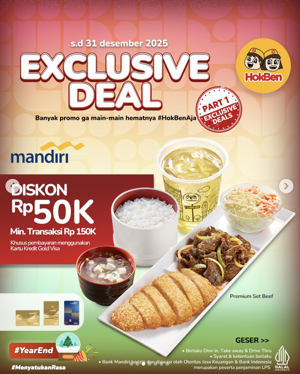 18 Promo HokBen Desember 2025, Cashback & Diskon Besar! - Tuwaga